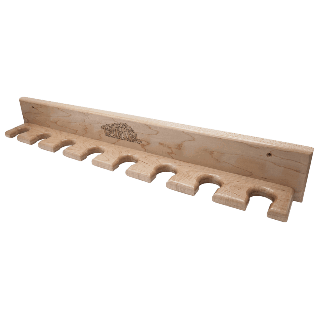 8 Bat Display Rack - Vertical Bat Display - Cooperstown Bat Company