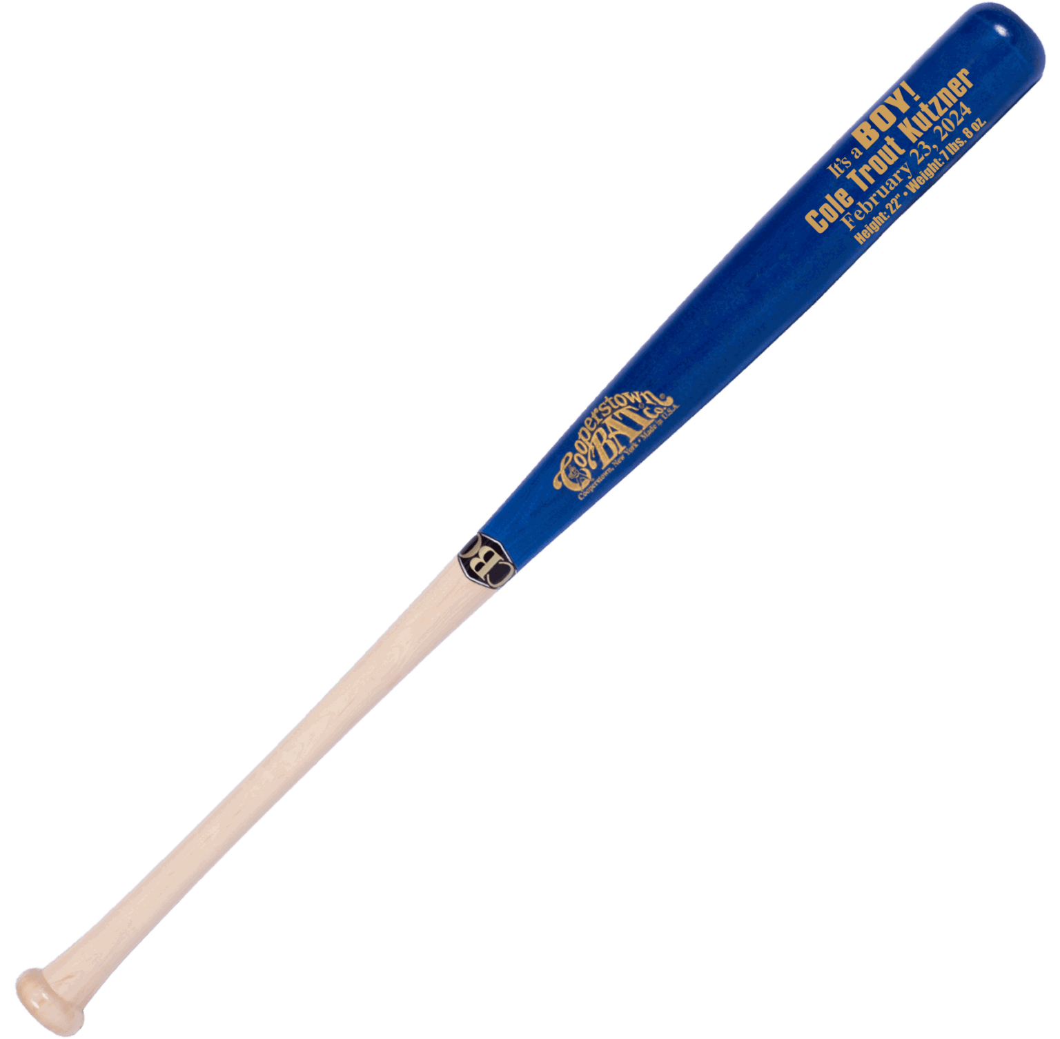 It's a BOY! Personalized Baby Gift Baseball Bat