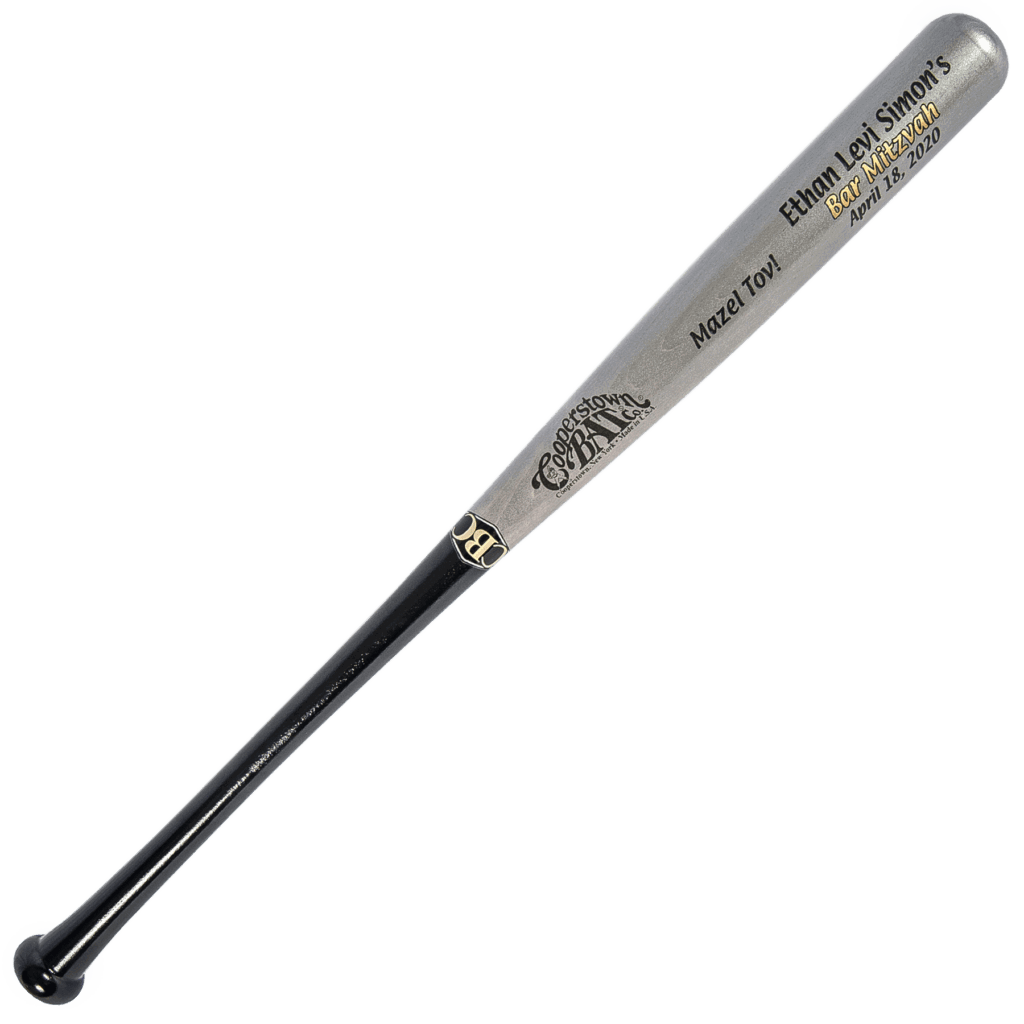 Bar/Bat Mitzvah Engraved Personalized Baseball Bat-Cooperstown Bat