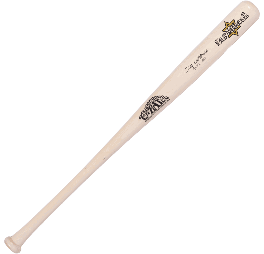 Bar Mitzvah - Personalized Baseball Bat - Cooperstown Bat