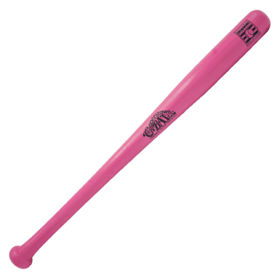 Pink Miniature Engraved Trophy Bat - Baseball Hall of Fame