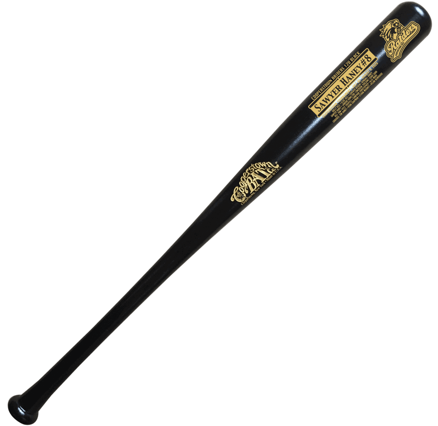 Roster+Team Logo Tournament Baseball Bat - Cooperstown Bat Co