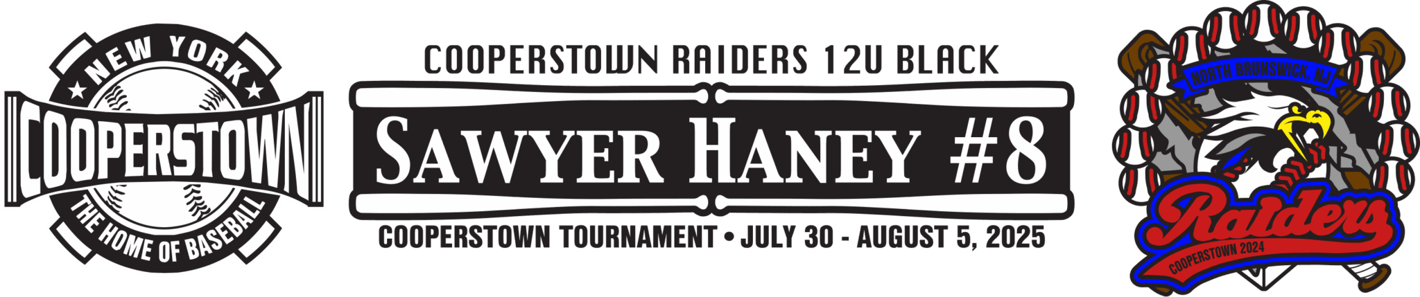 Cooperstown Tournament - Player Design + Team Logo - Cooperstown Bat
