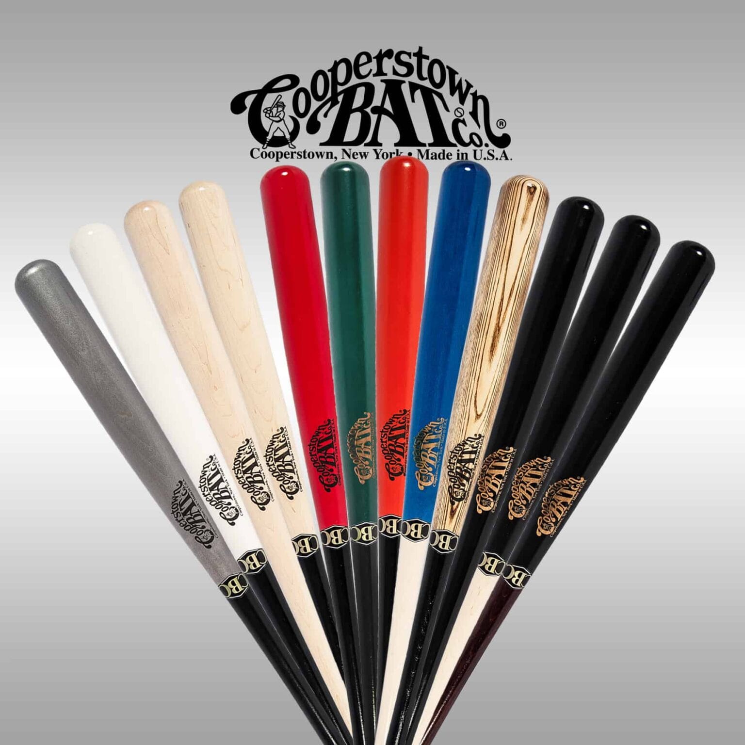 34" Personalized Corporate Award Bat - 3 lines + logo - Cooperstown Bat