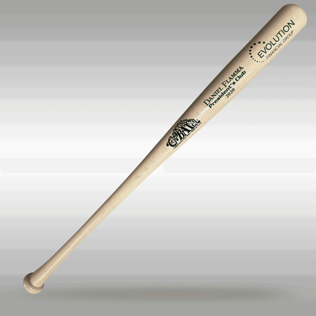 34" Personalized Corporate Award Bat - 3 lines + logo - Cooperstown Bat